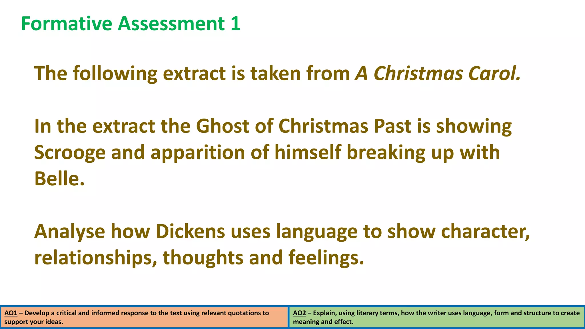 A Christmas Carol - GCSE lesson resources and activities | PPTX