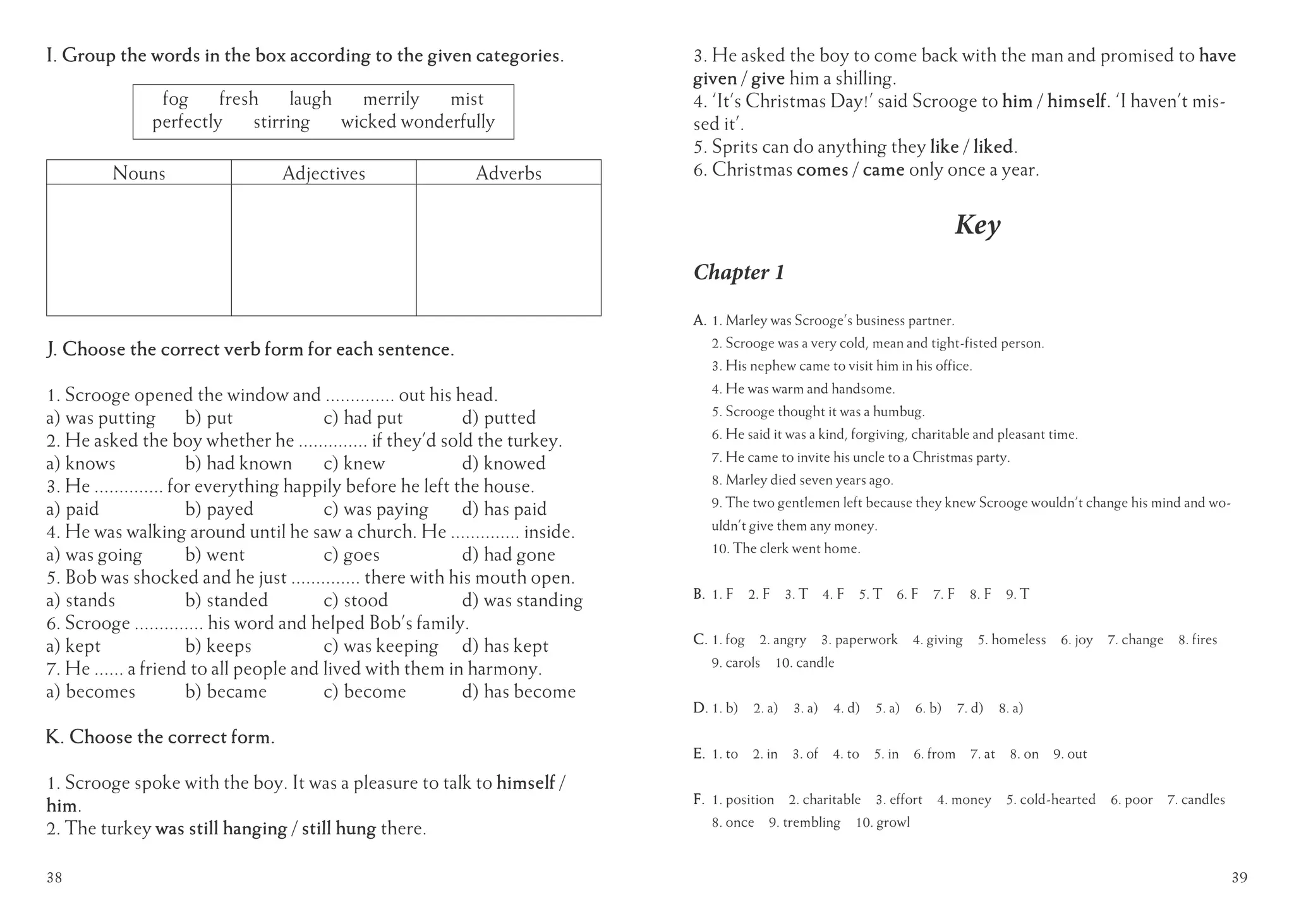 A Christmas Carol Activity Book English Reader | PDF