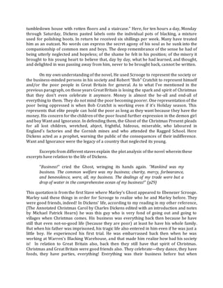 A christmas carol analysis | PDF