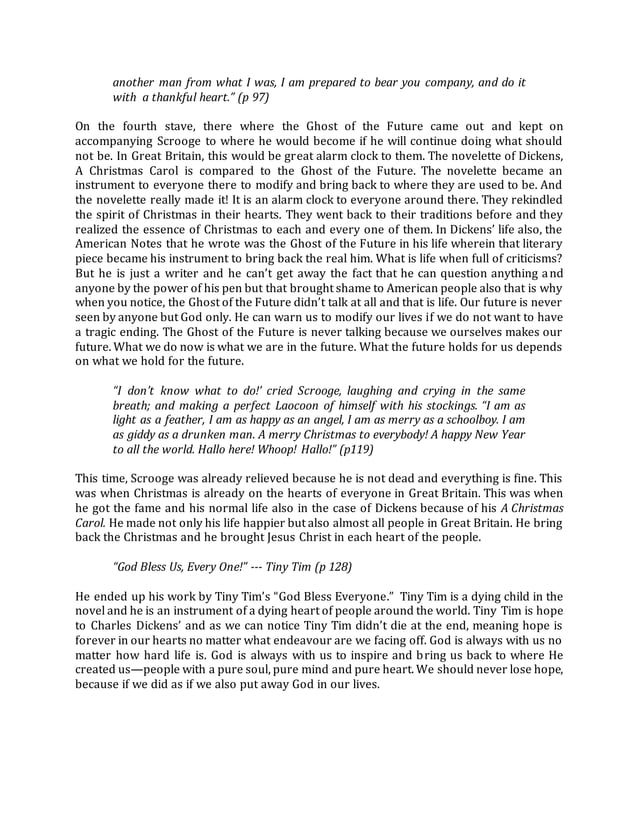 A christmas carol analysis | PDF