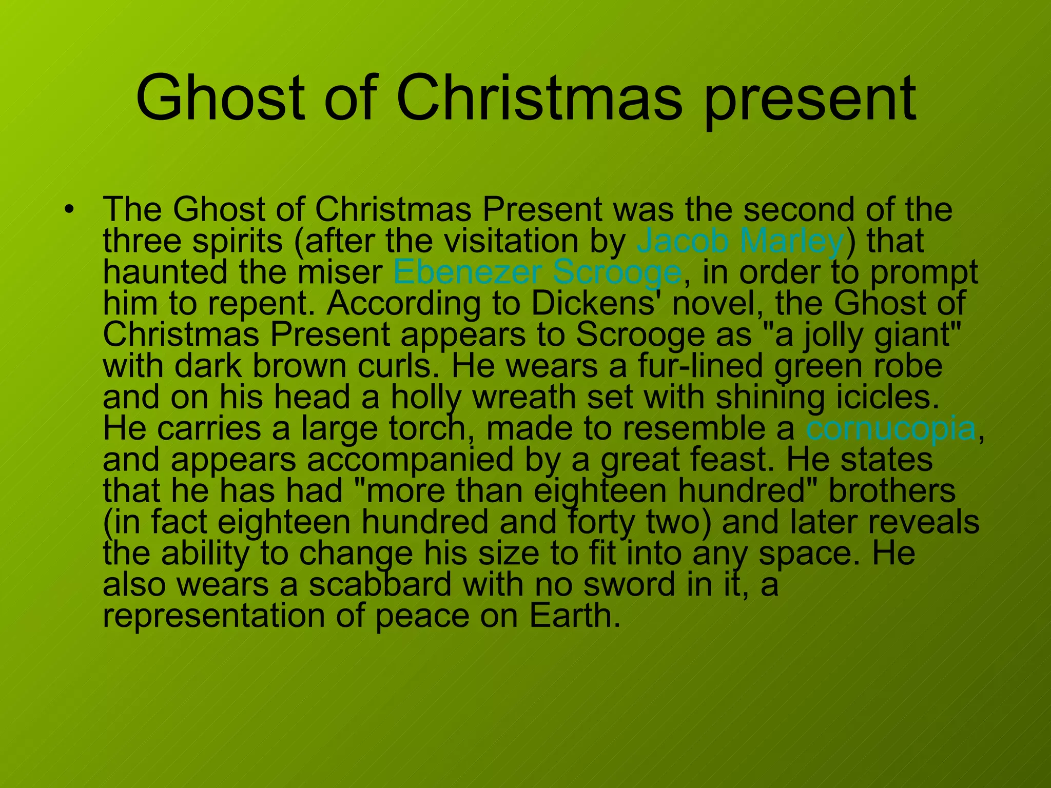 A christmas carol characters | PPT