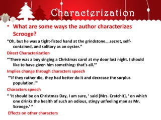 A Christmas Carol: Literary Elements | PPT