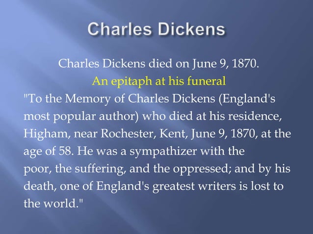 Charles Dickens | PPTX
