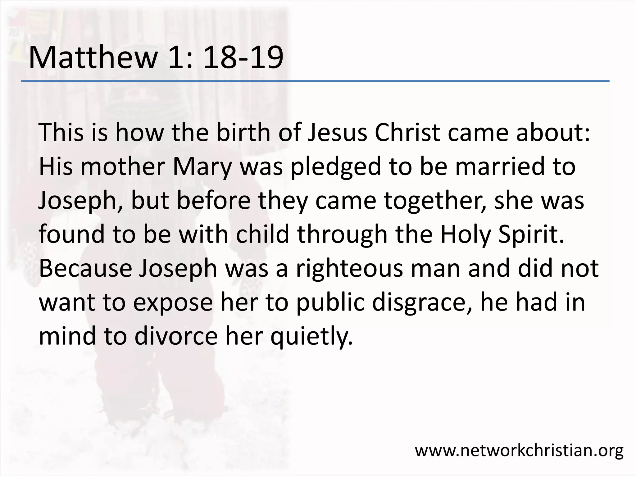 A christmas story part 5 (ohhh fuuudge matthew 1 18 25) | PPTX