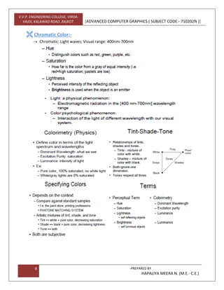 Achromatic and colored light | PDF