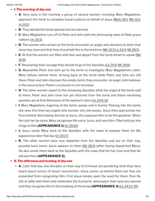 A Chronology of the Resurrection Appearances | PDF