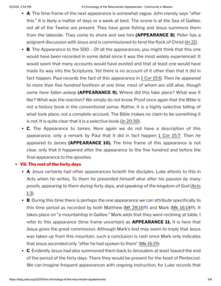 A Chronology of the Resurrection Appearances | PDF