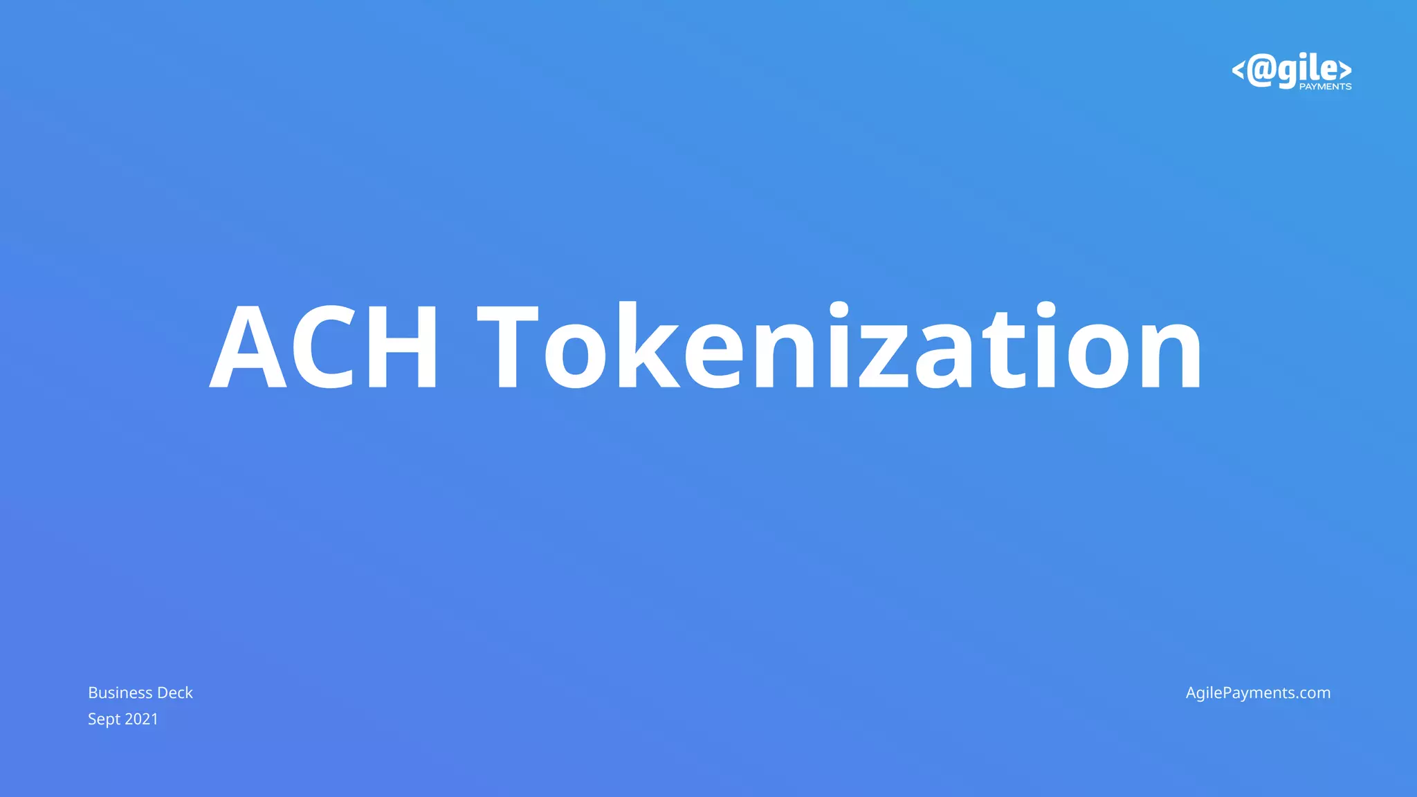 ACH Tokenization - New Rules for handing bank account data | PPT