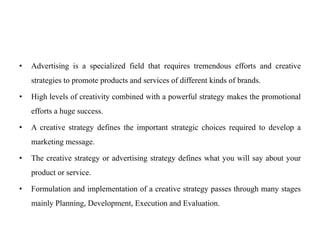 Advertising creative strategy by JIYAS.K | PPTX