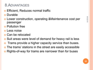 Tram seminar ppt | PPTX