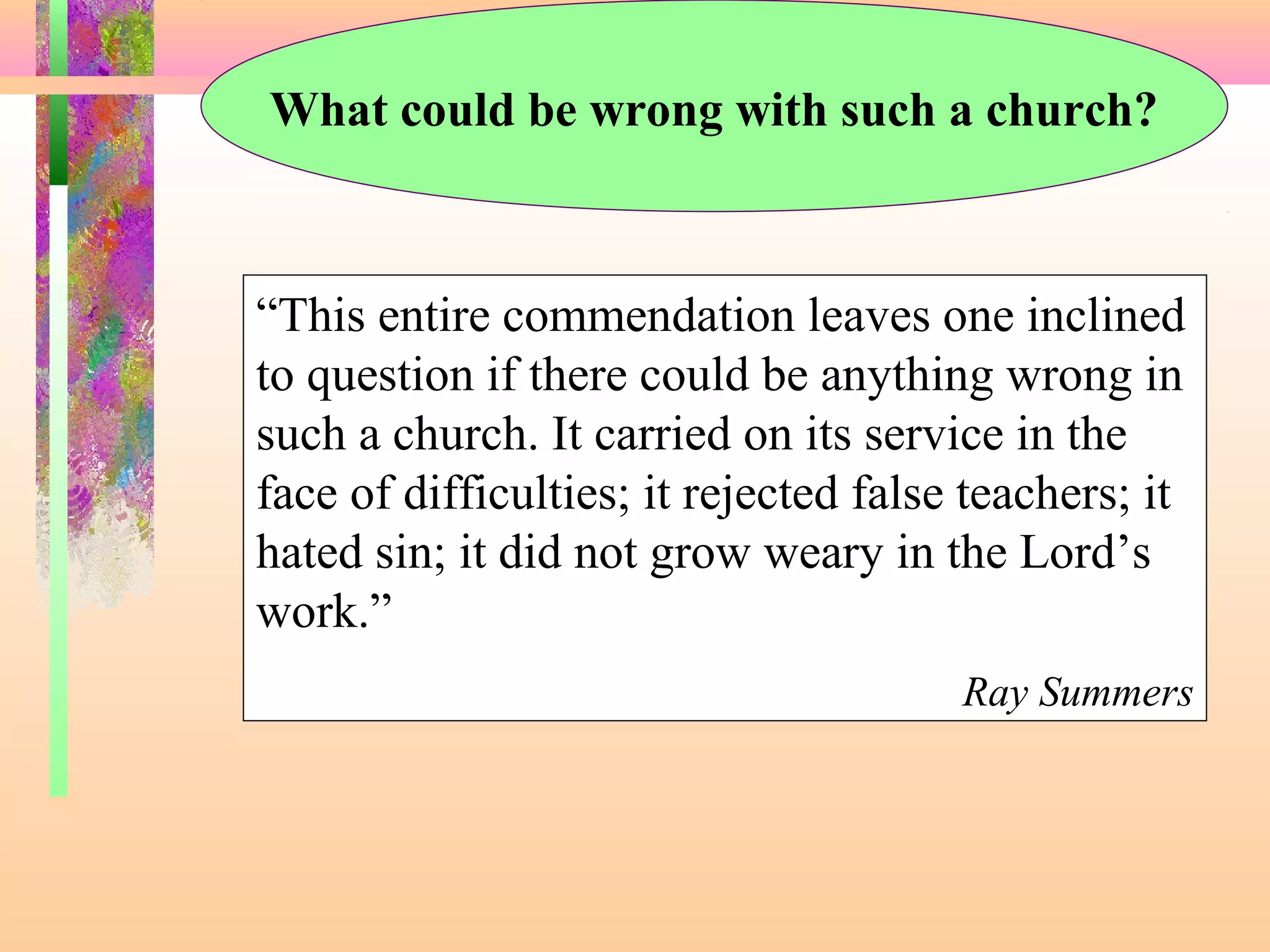 SDA Sermons: A church left first love | PPT