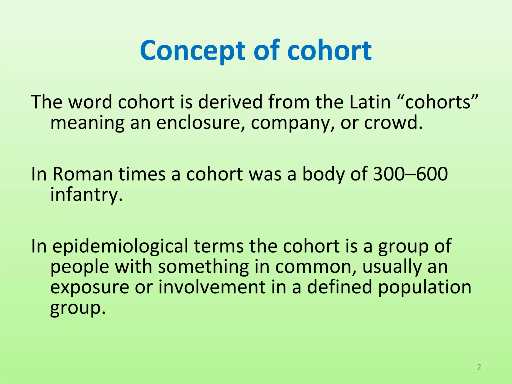 Cohort Study | PPT