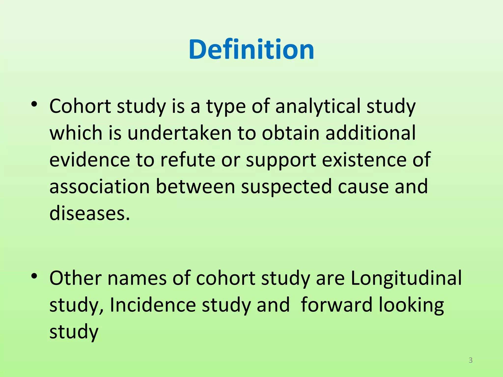 Cohort Study | PPT