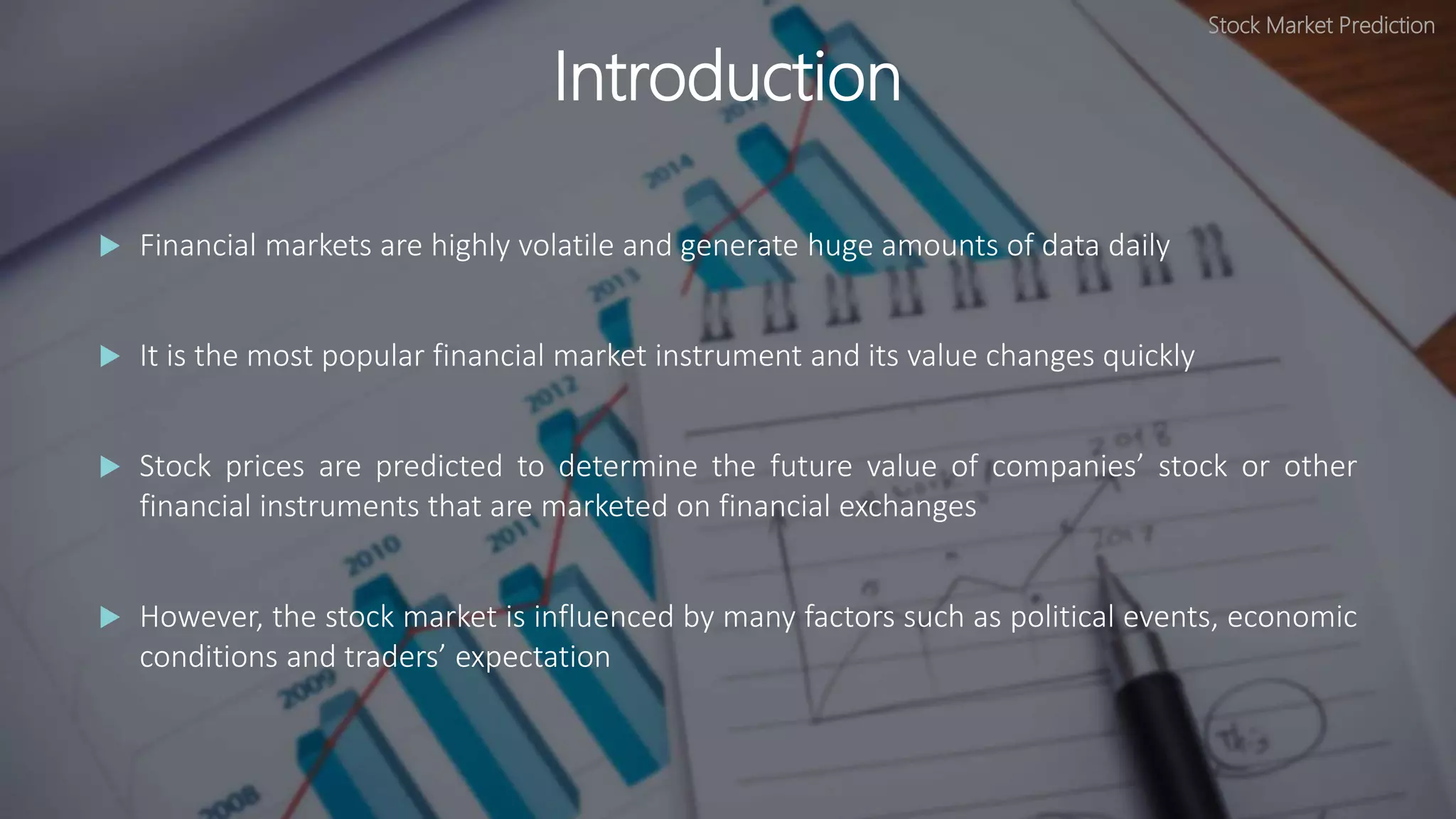 Stock Market Prediction using Machine Learning | PPTX
