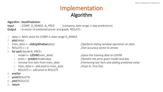Stock Market Prediction using Machine Learning | PPTX