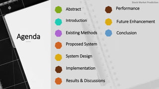 Stock Market Prediction using Machine Learning | PPTX