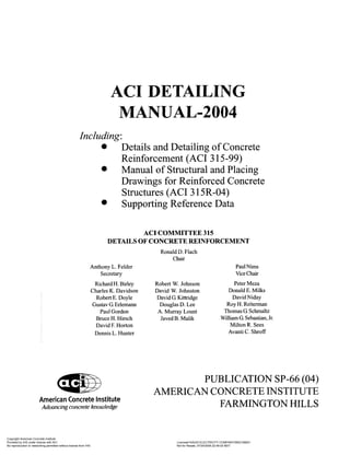 Aci 04 detaling-manual | PDF