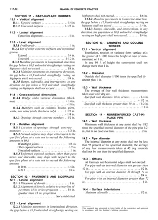ACI-117-90 Standard Specifications for Tolerances for Concrete ...