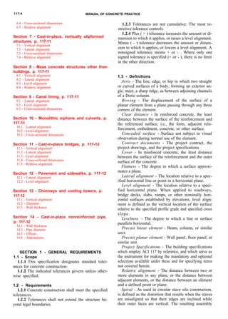 ACI-117-90 Standard Specifications for Tolerances for Concrete ...