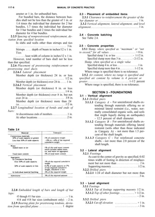 ACI-117-90 Standard Specifications for Tolerances for Concrete ...