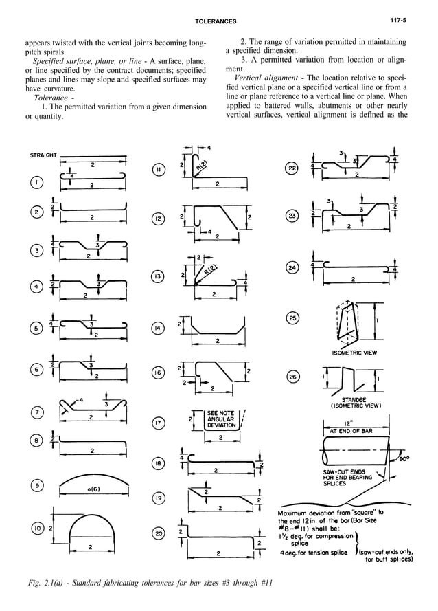 ACI-117-90 Standard Specifications for Tolerances for Concrete ...