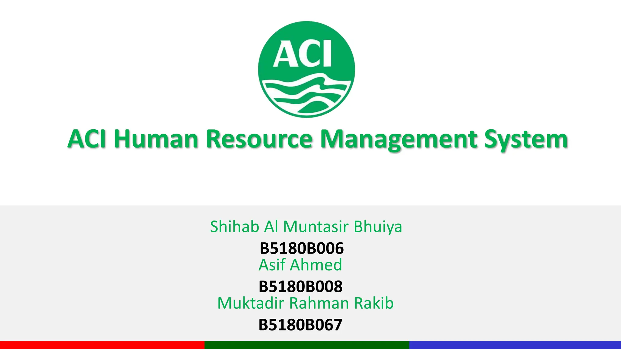 ACI Human Resource Management Systempptx | PPT