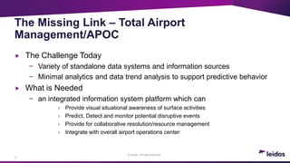 Airport Collaborative Decision Making: Systems Approach | PPT