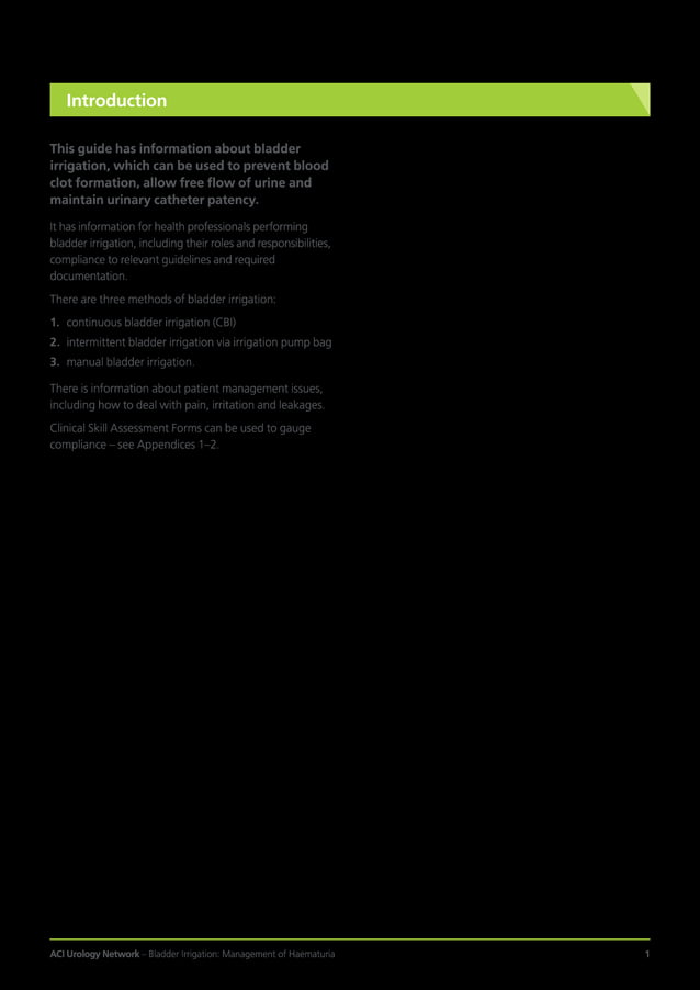 ACI-Urology-Bladder-Irrigation for medical students | PDF