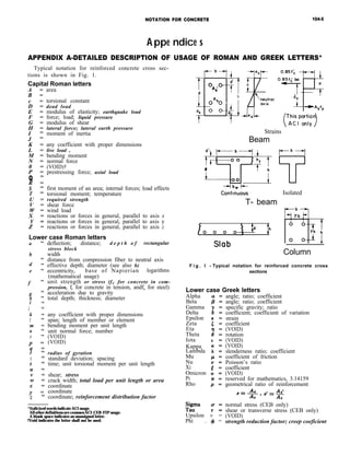 ACI 104 (1971)(R1997) Preparation of Notation for Concrete (ACI 104-71 ...