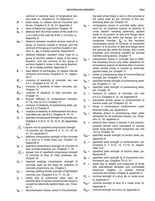 ACI 104 (1971)(R1997) Preparation of Notation for Concrete (ACI 104-71) (Revised 1982 ...