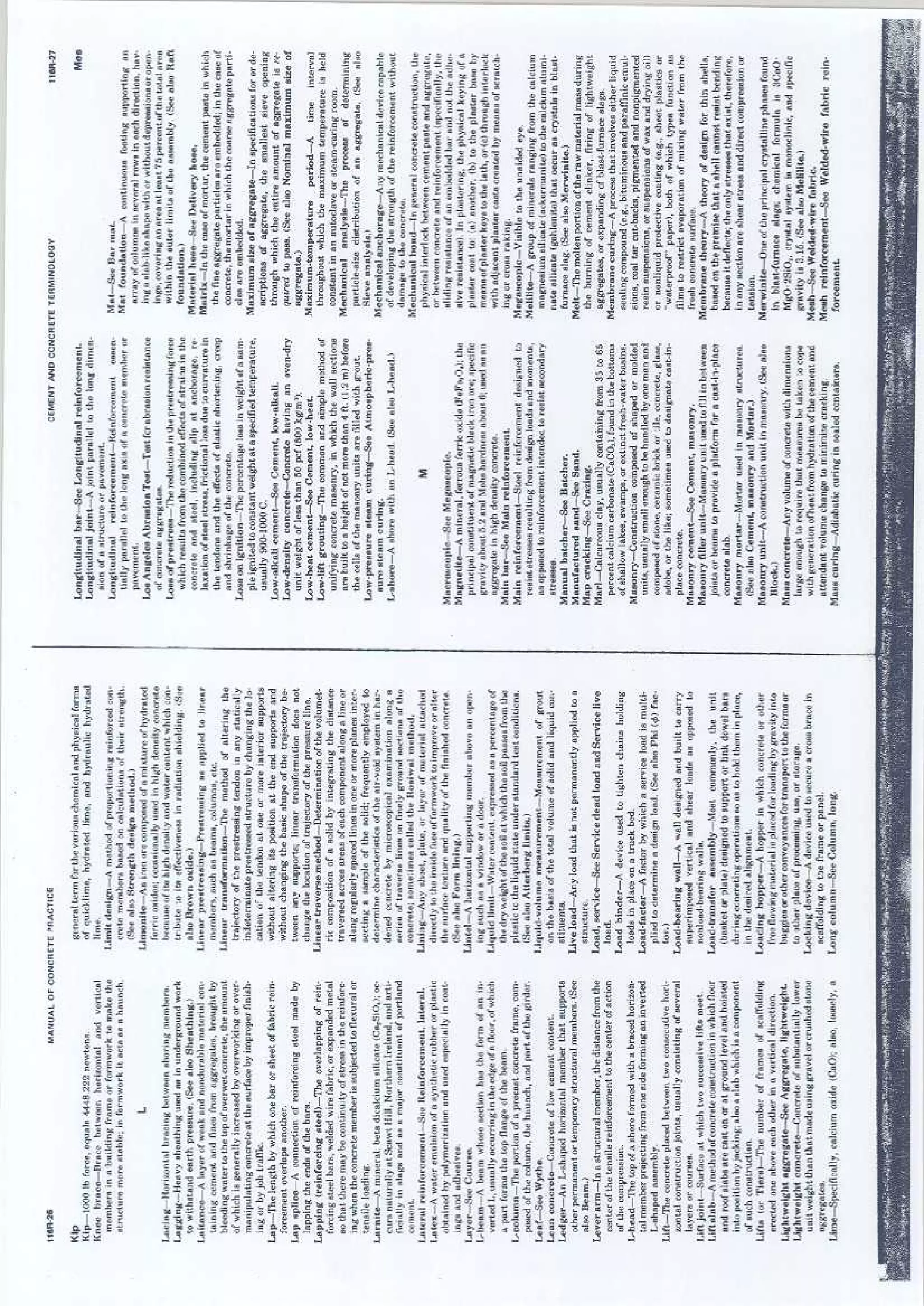 Aci 116 r 78 terminology | PDF