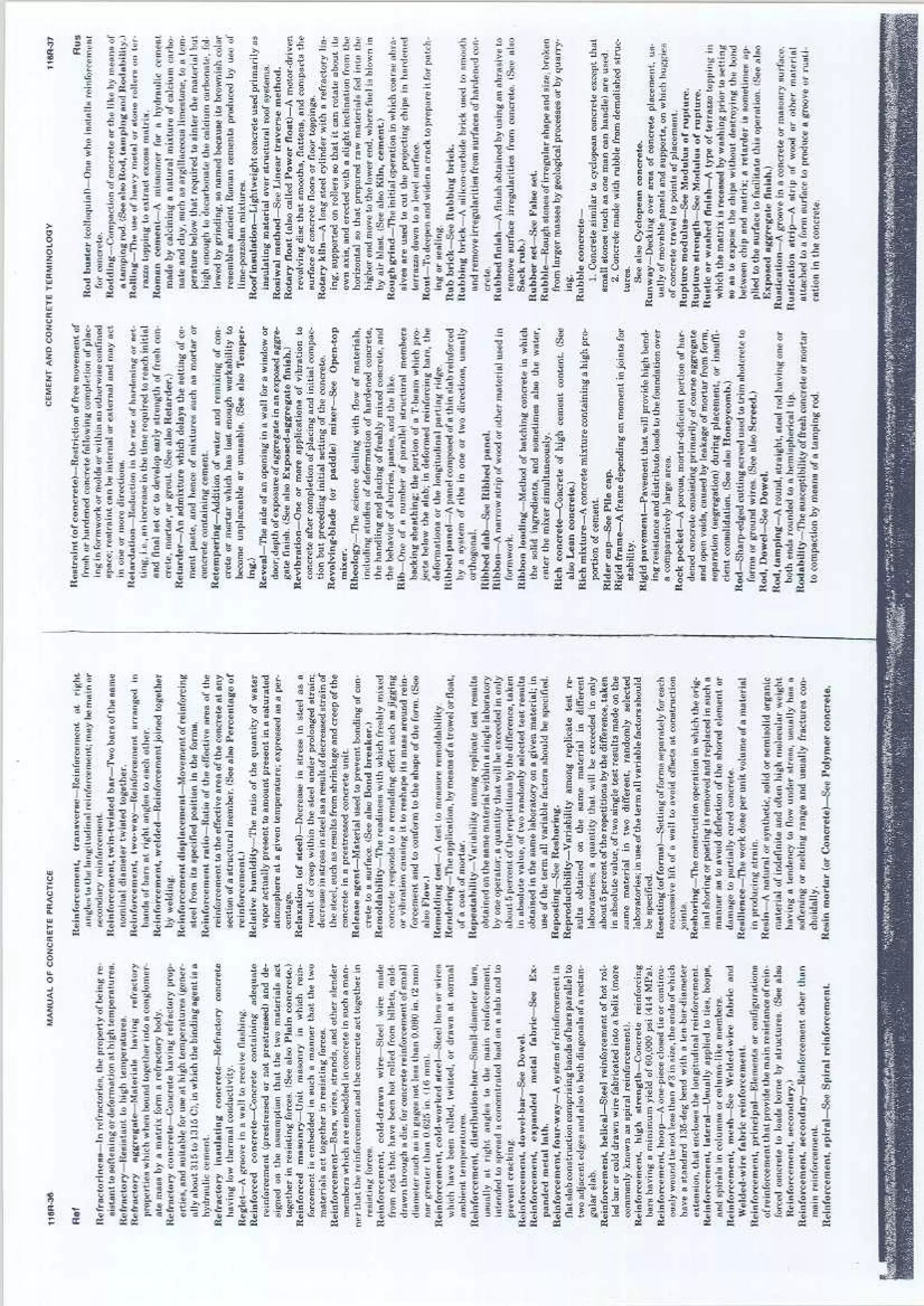 Aci 116 r 78 terminology | PDF