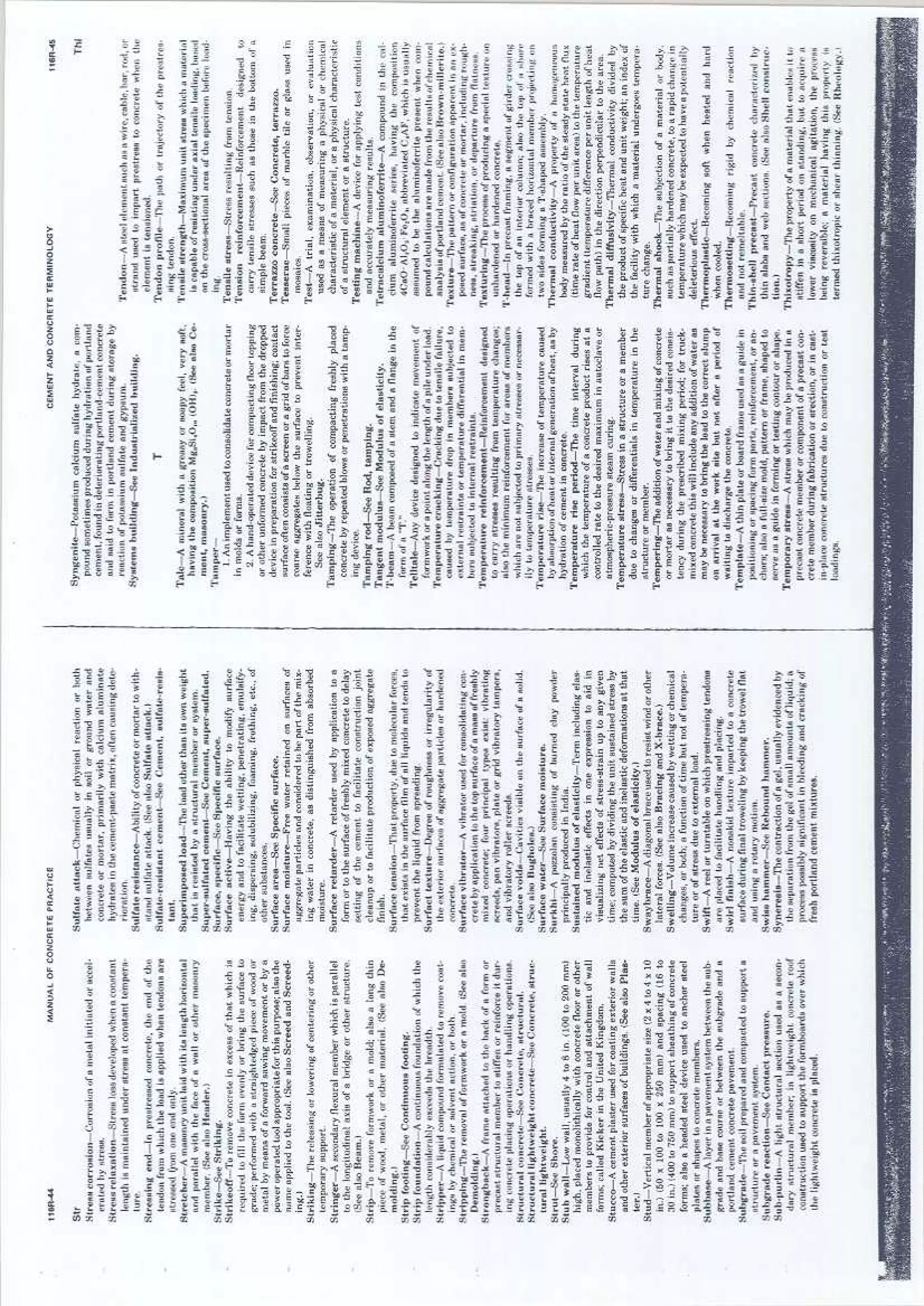 Aci 116 r 78 terminology | PDF