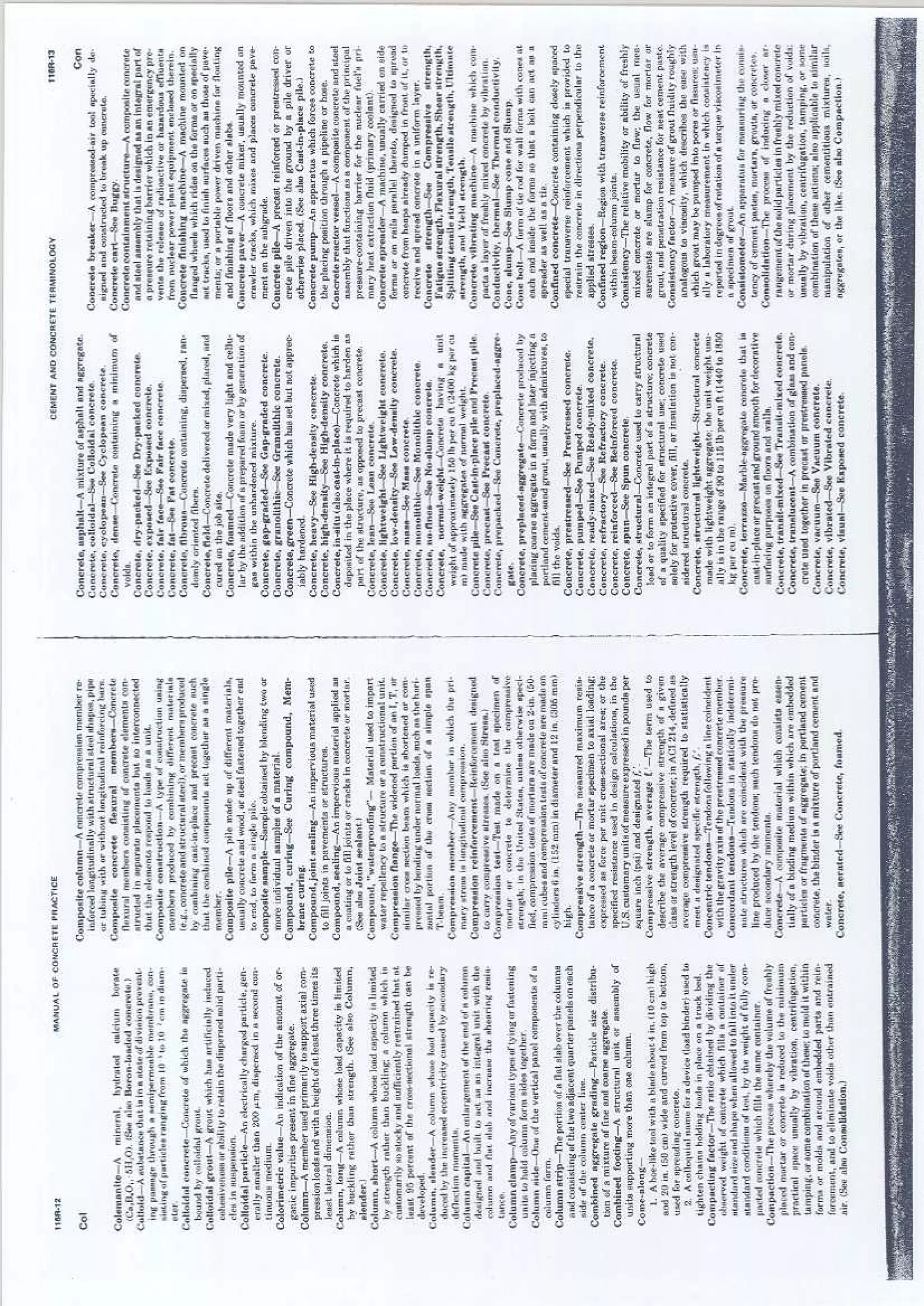 Aci 116 r 78 terminology | PDF