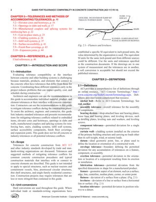 ACI 117.1R (2014) Guide for Tolerance Compatibility in Concrete ...