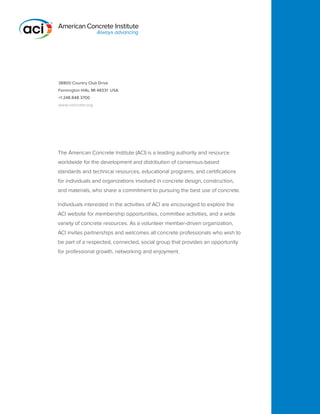 ACI 117.1R (2014) Guide for Tolerance Compatibility in Concrete ...