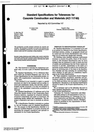 Aci 117 90 | PDF