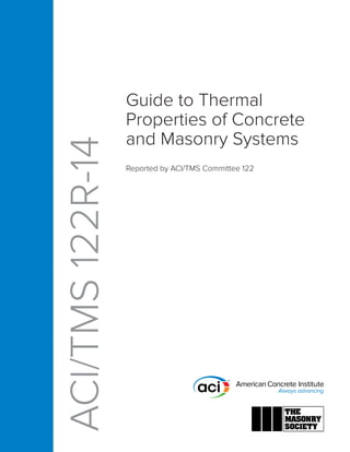 ACI 122R (2014) Guide to Thermal Properties of Concrete and Masonry ...