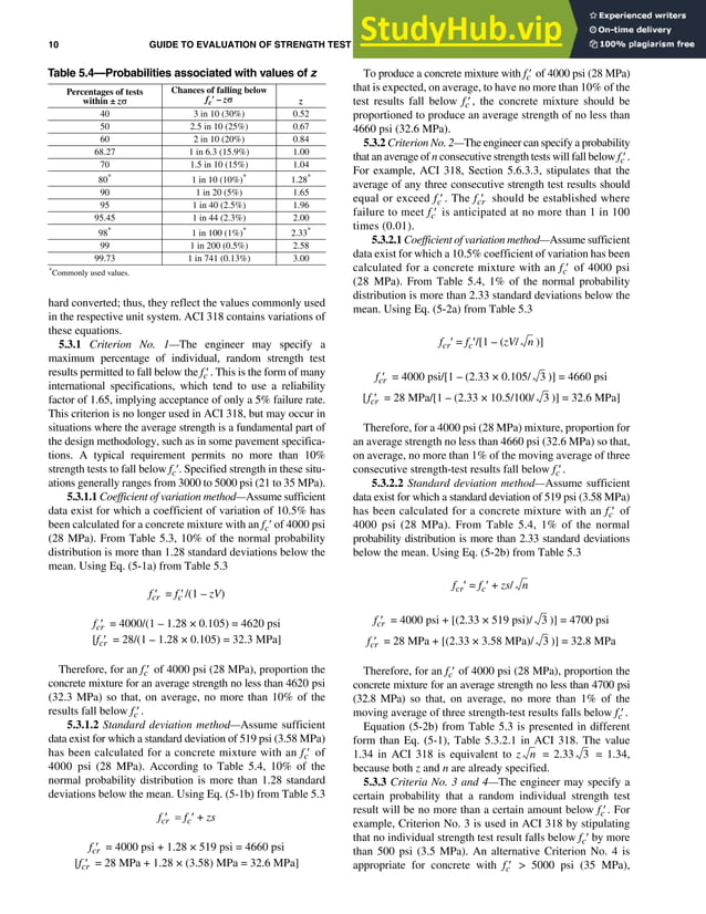 ACI 214R-11 Guide To Evaluation Of Strength Test Results Of Concrete ...
