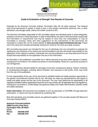 ACI 214R-11 Guide To Evaluation Of Strength Test Results Of Concrete | PDF