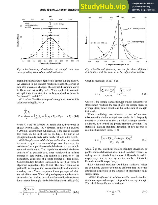 ACI 214R-11 Guide To Evaluation Of Strength Test Results Of Concrete ...