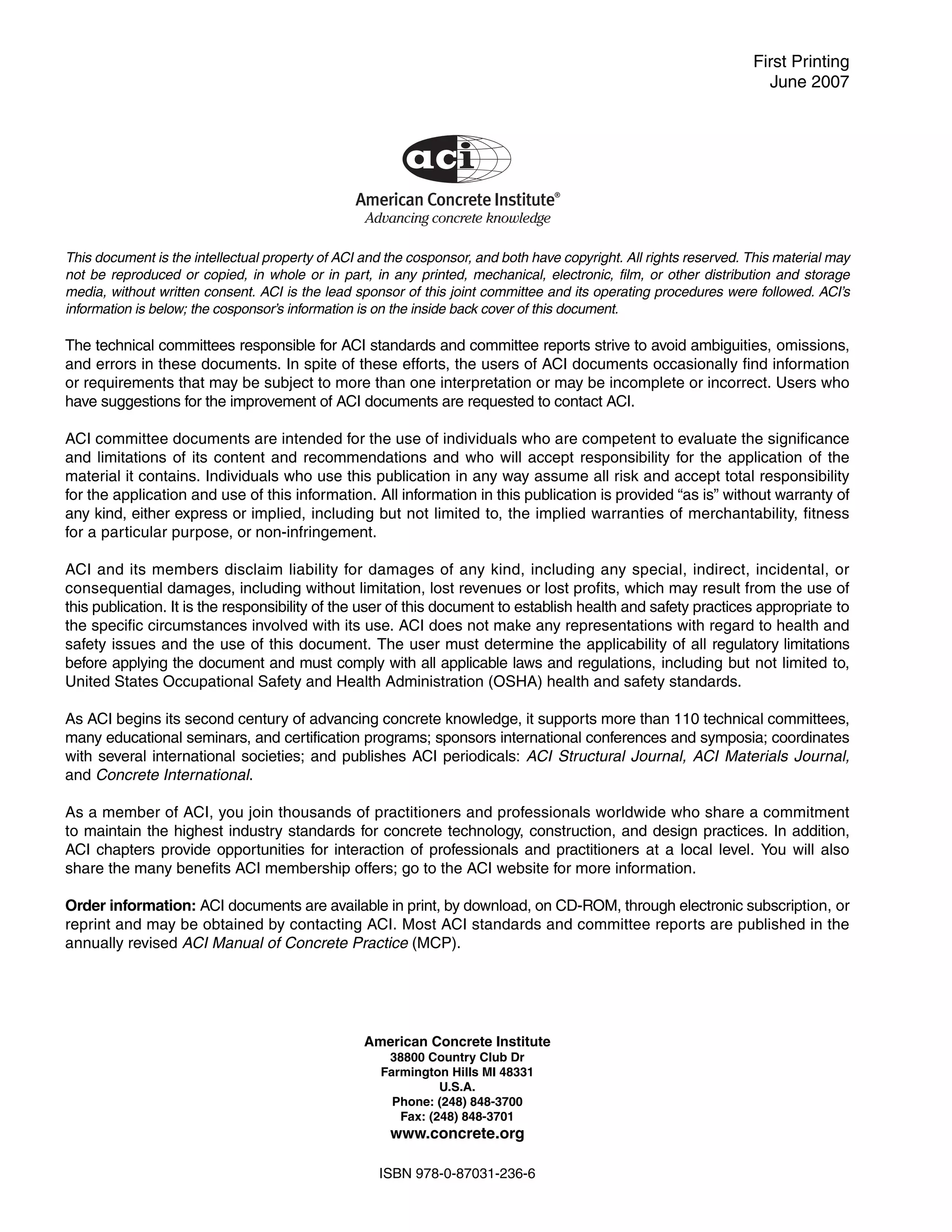 Aci 216.1 07 code requirements for determining fire resistance of ...