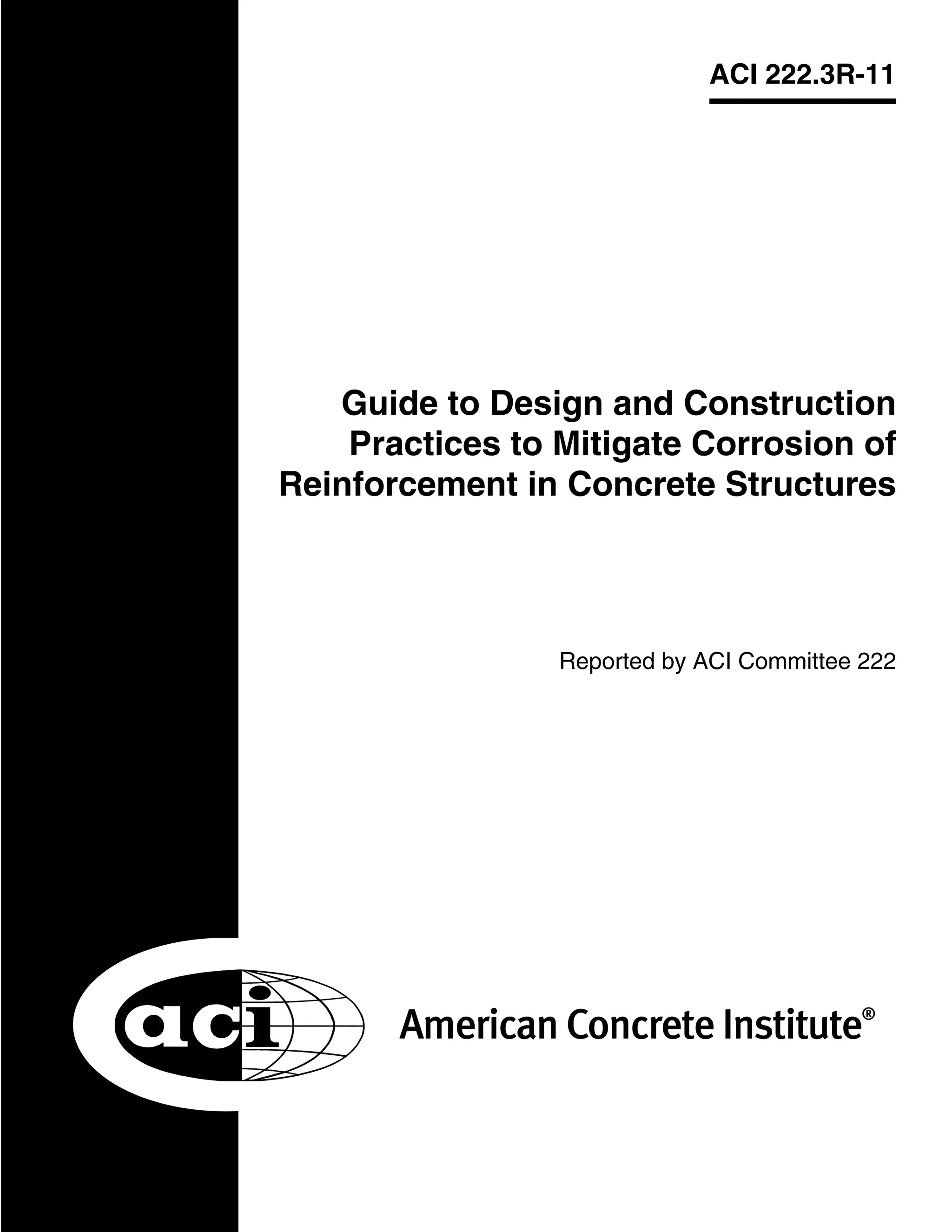 Aci 222.3 r 11 guide to design and construction practices to mitigate ...