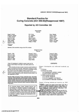 Aci 308 92 | PDF