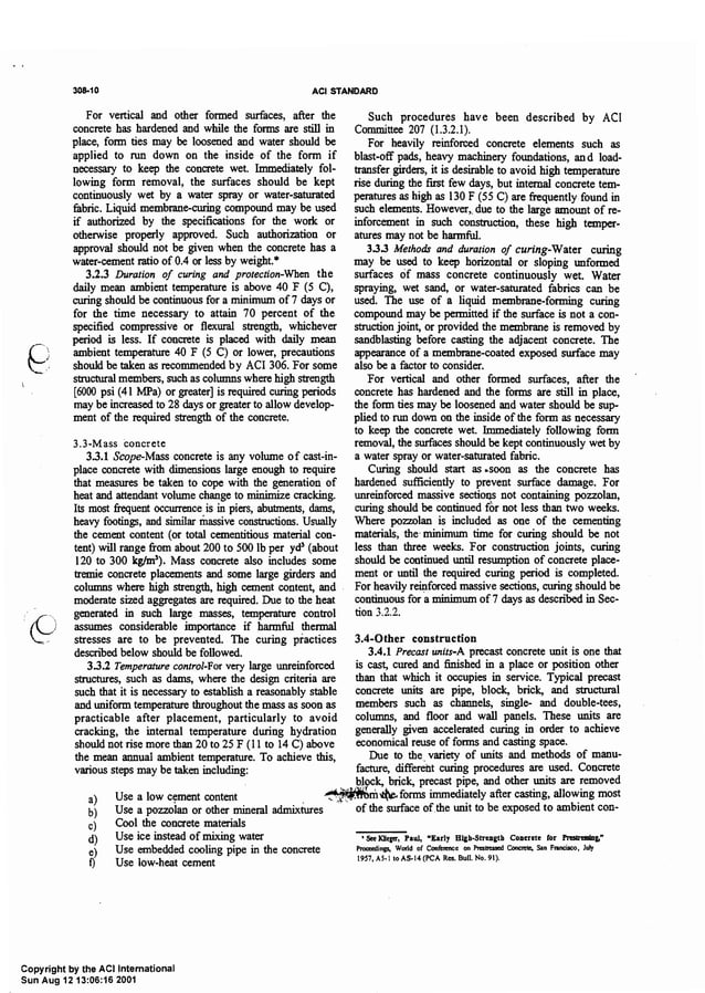 Aci 308 92 | PDF