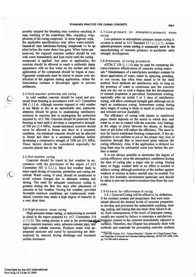 Aci 308 92 | PDF