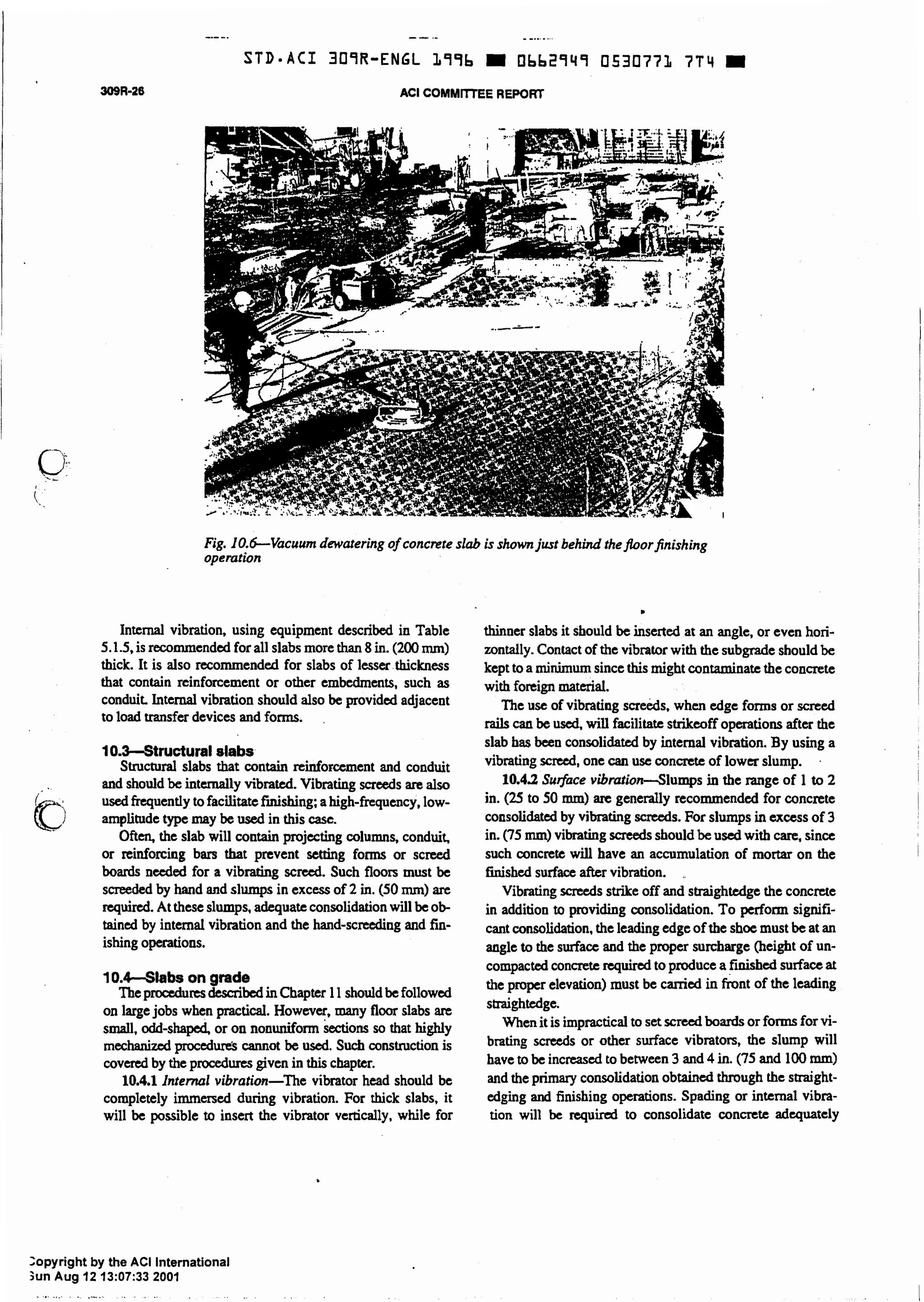 Aci 309 r 96 | PDF