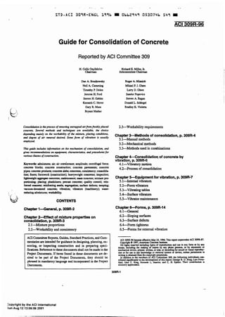 Aci 309 r 96 | PDF