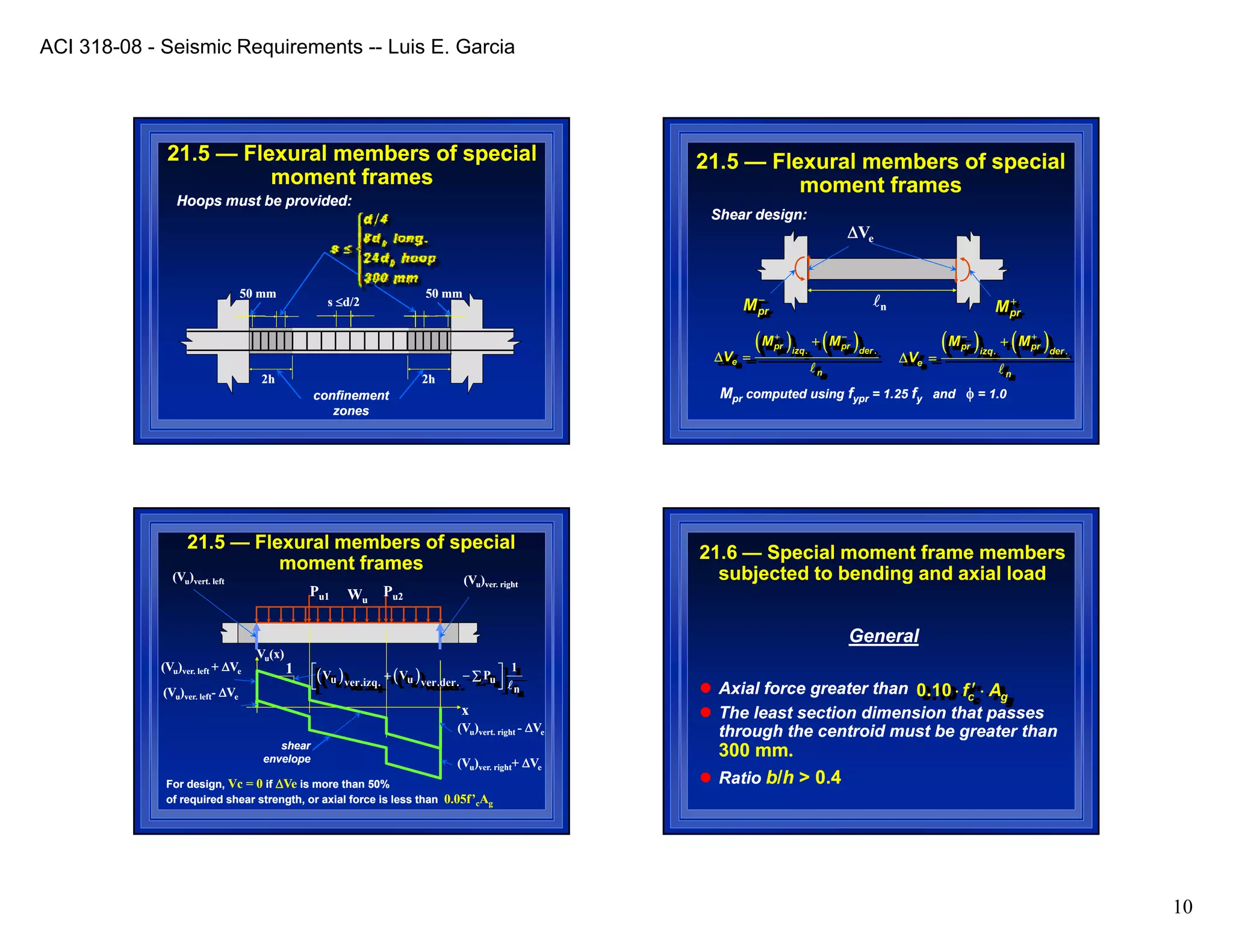 Aci 318 08-seismic-requirements-l e garcia | PDF