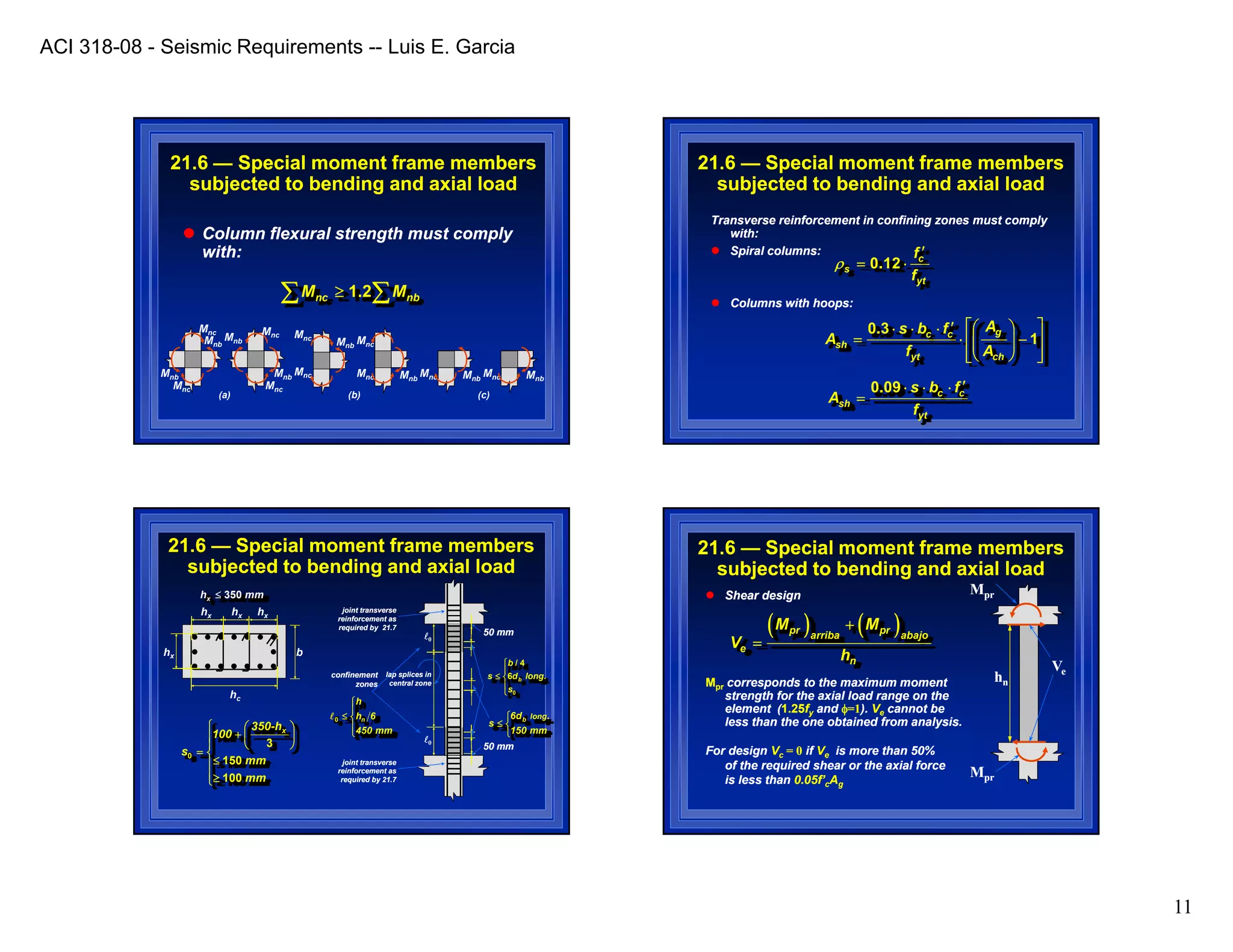 Aci 318 08-seismic-requirements-l e garcia | PDF